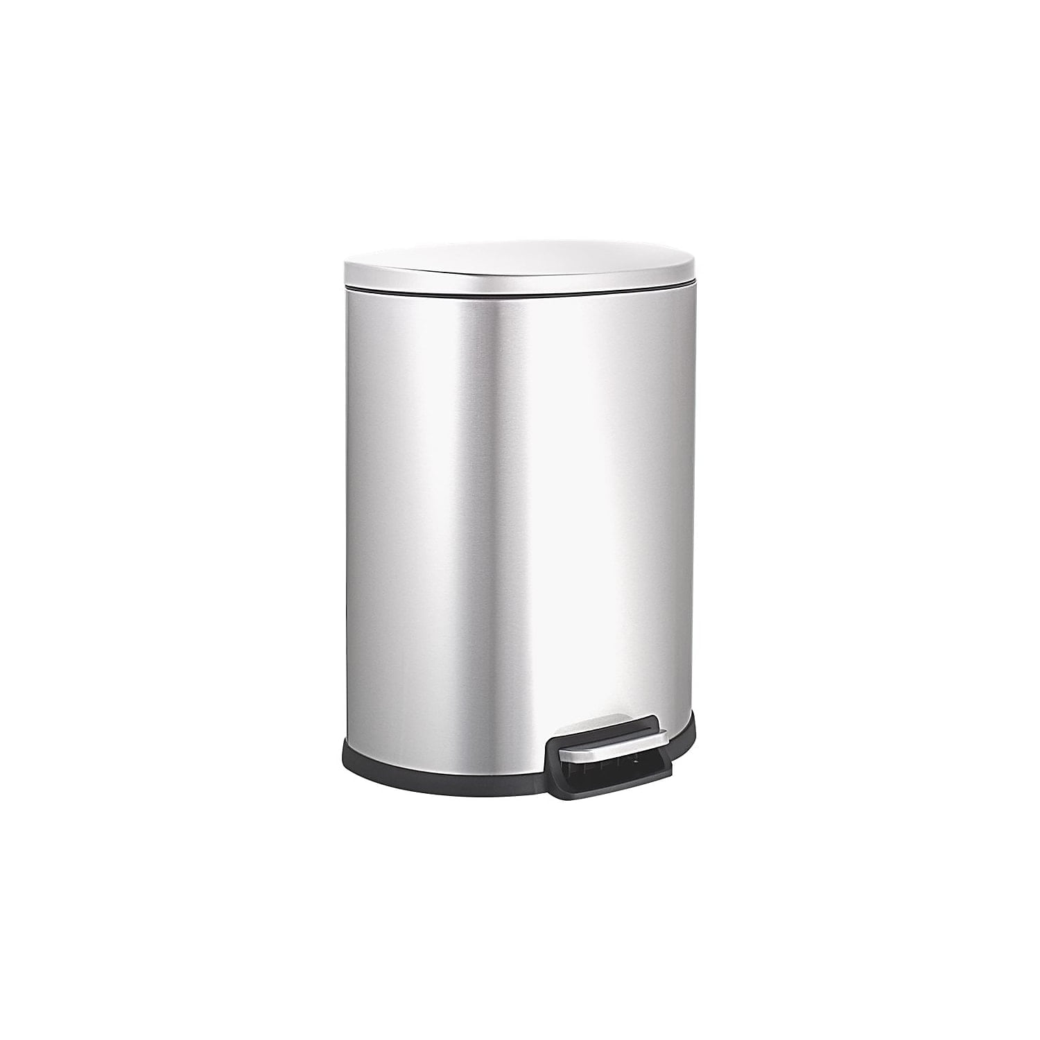Nine Stars 13.2 Gallon Stainless Steel Step-on Trash Can, Silver ...