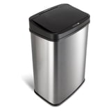 Nine Stars, Automatic Kitchen Trash Can, 13.2 Gallon, Stainless Steel ...