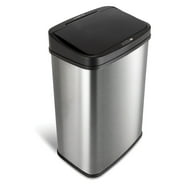 Nine Stars 3.2 Gallon Trash Can, Touchless Bathroom Trash Can, Gold ...