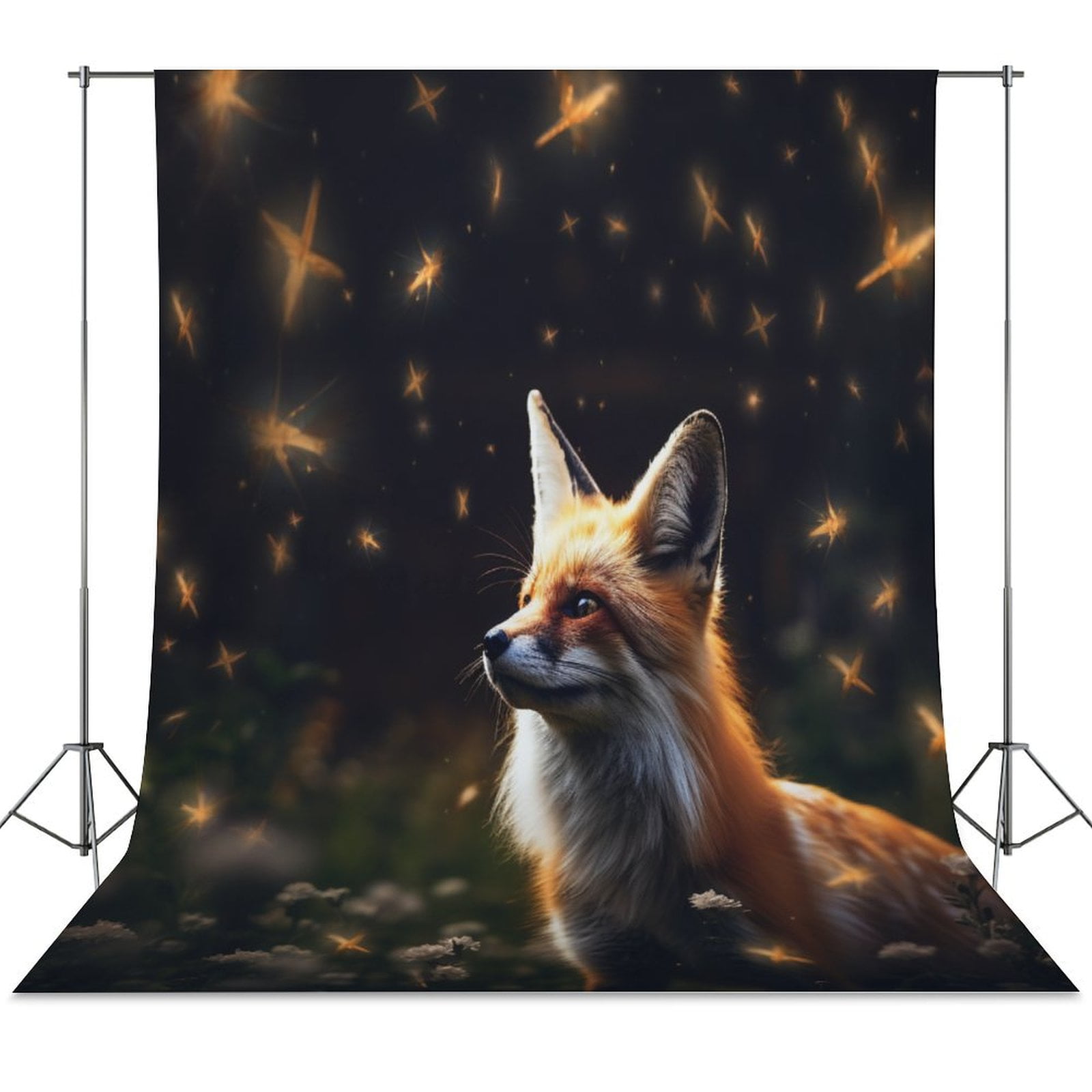 Nine Tailed Fox Chasing Butterfly Spring Backdrop Backdrops for ...