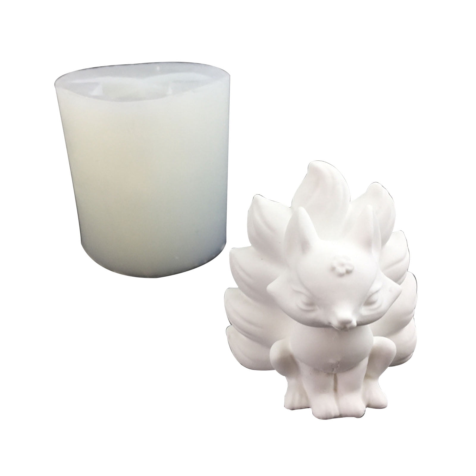 Nine Tailed Foxes Silicone Molds Epoxy Resin Mold Molds Table Ornament ...