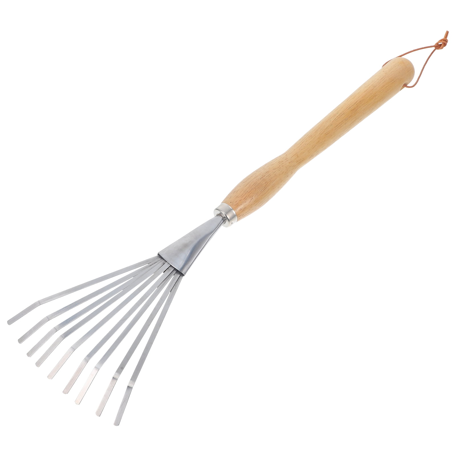 Nine Tooth Rake Stainless Steel Garden Tool Weeding Shrub Hand Small ...