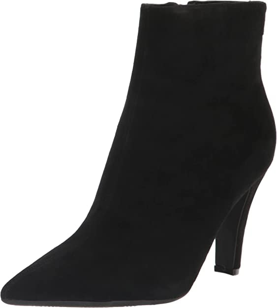 Nine West Cale9x9 Black2 Suede Kitten Heel Pointy Toe Leather Fashion ...