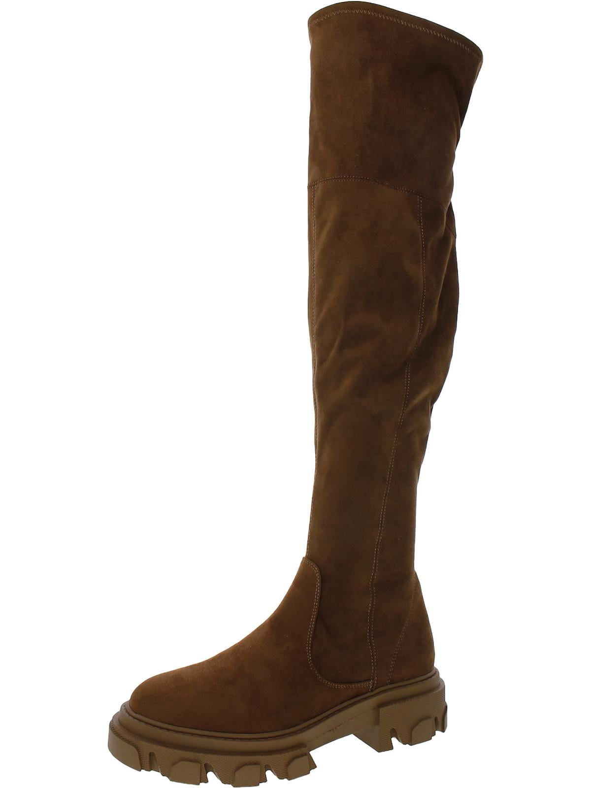 Nine West Suede Over Knee Thigh High Boots with Lug Sole, 2 1/4 inch ...