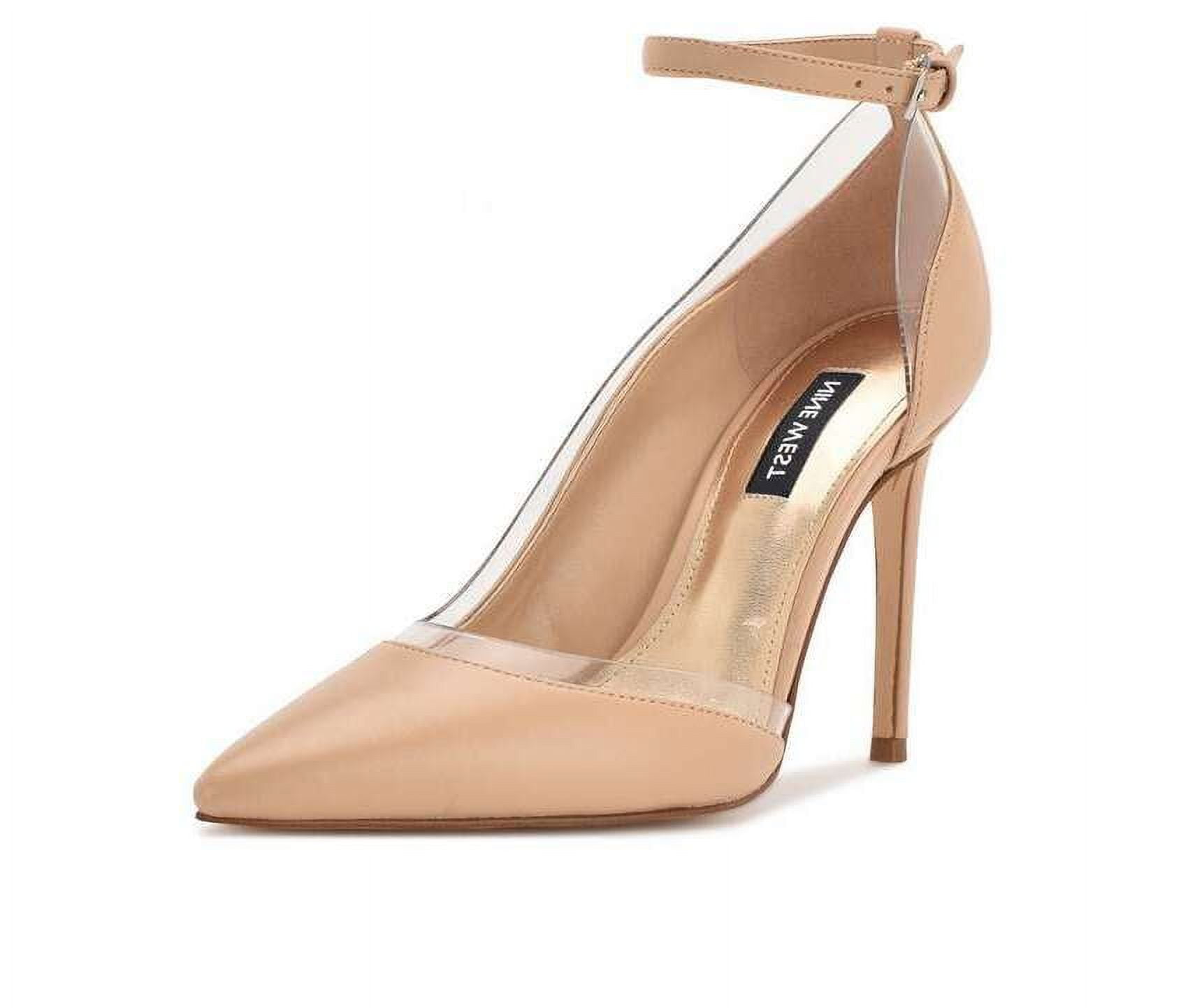 Nine West Freze Warm Blush Ankle Strap Stiletto Heel Pointy Toe Fashion ...