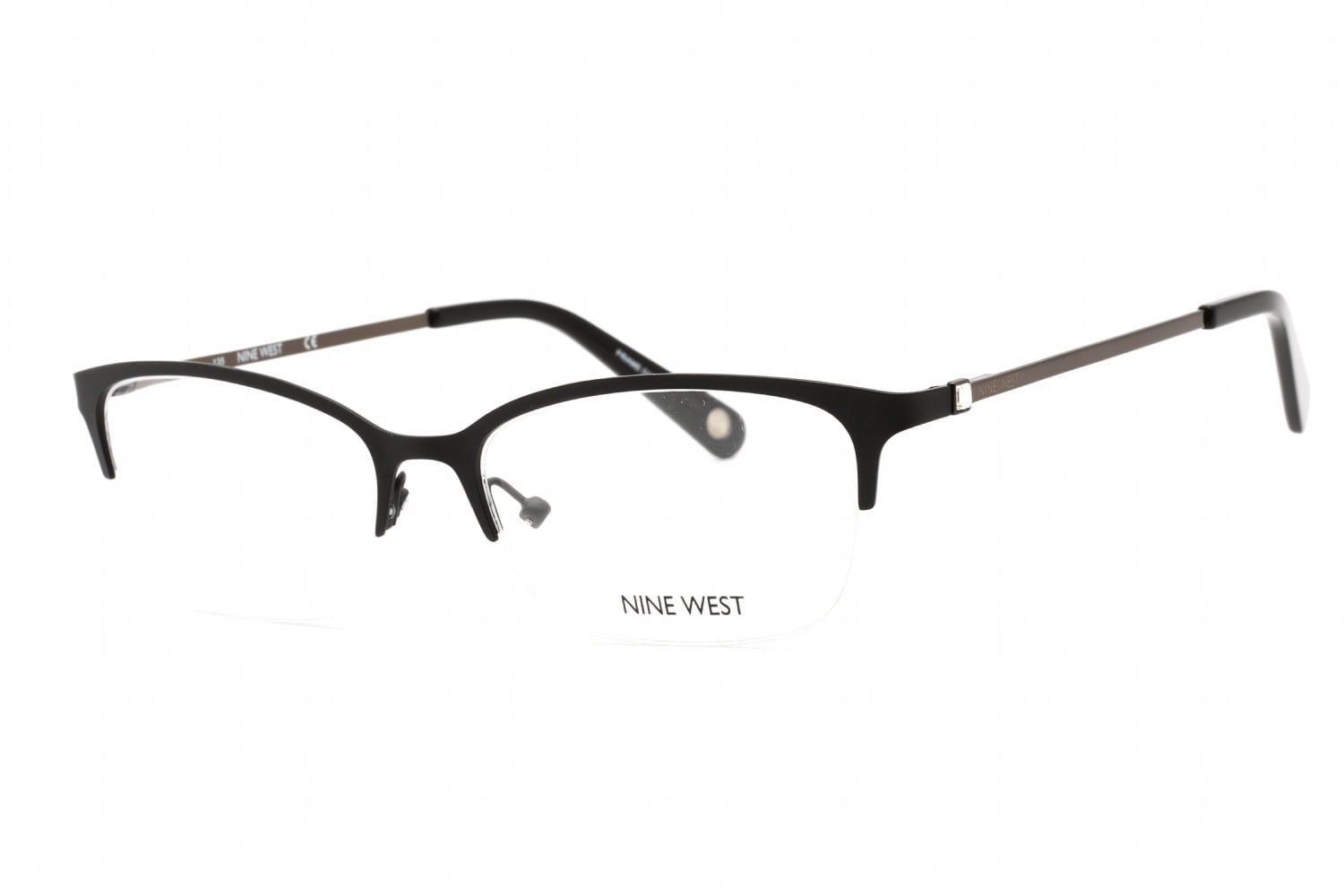 Nine West NW1090 001 Women's Black Rectangular Frame Eyeglasses ...