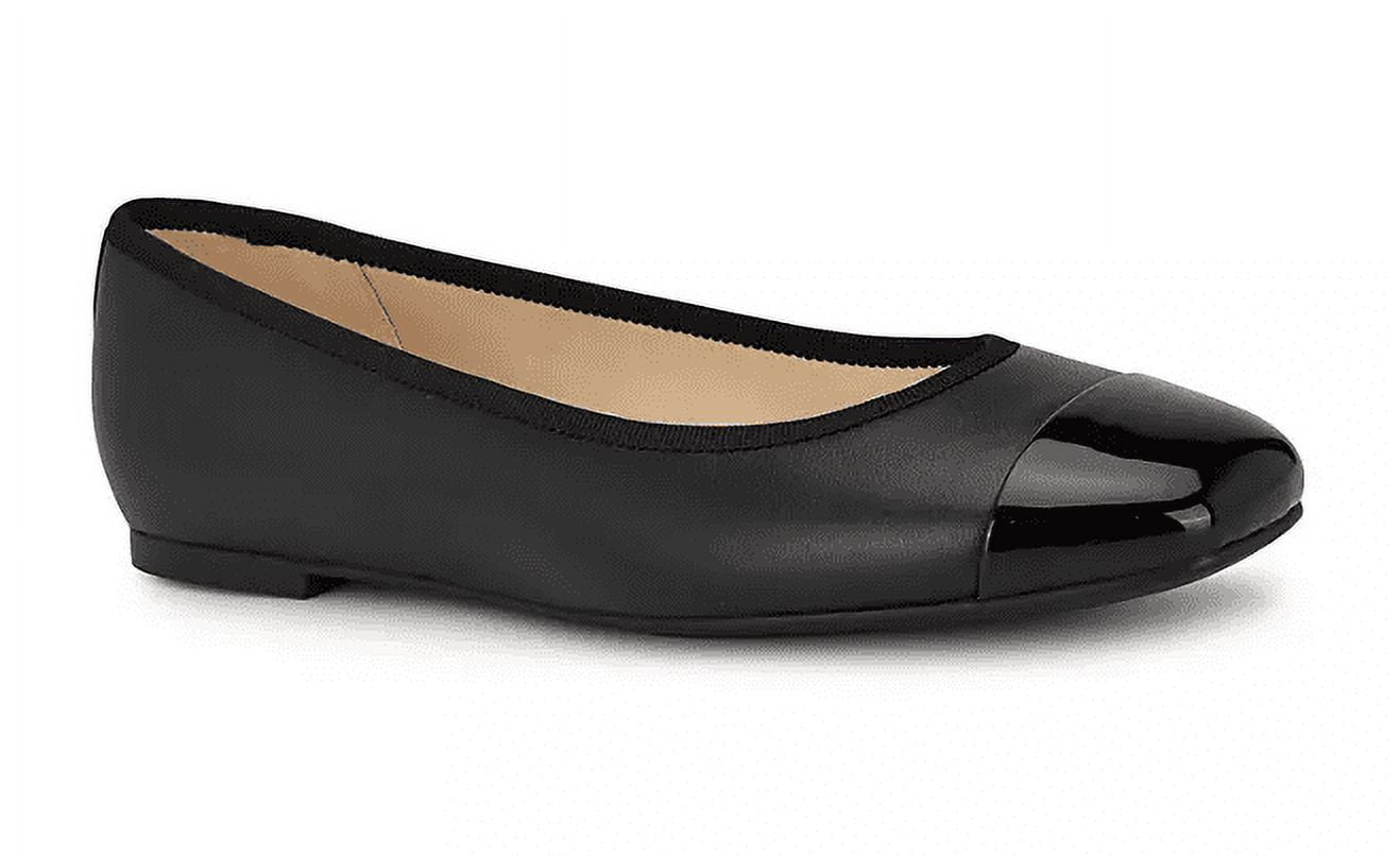 Nine West Teland Women's Captoe Ballet Flat Black 10 - Walmart.com