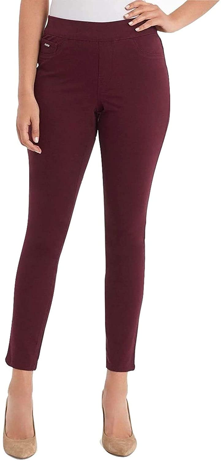 Nine West Women's Heidi Mid-Rise Pull On Skinny Fit Jegging Pants ...