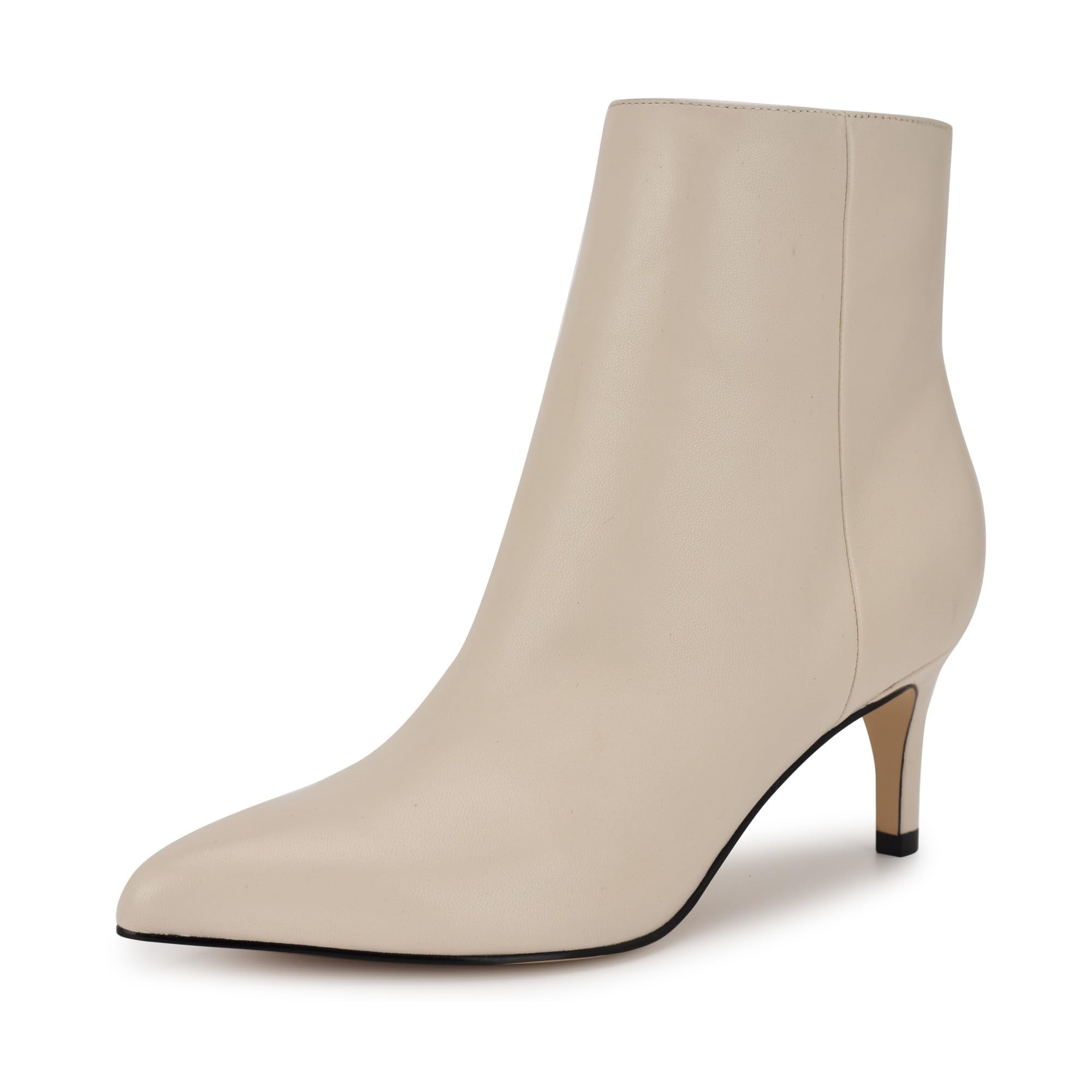 Nine West Women's Sheeba Bootie, Cream Leather 150, 10 - Walmart.com