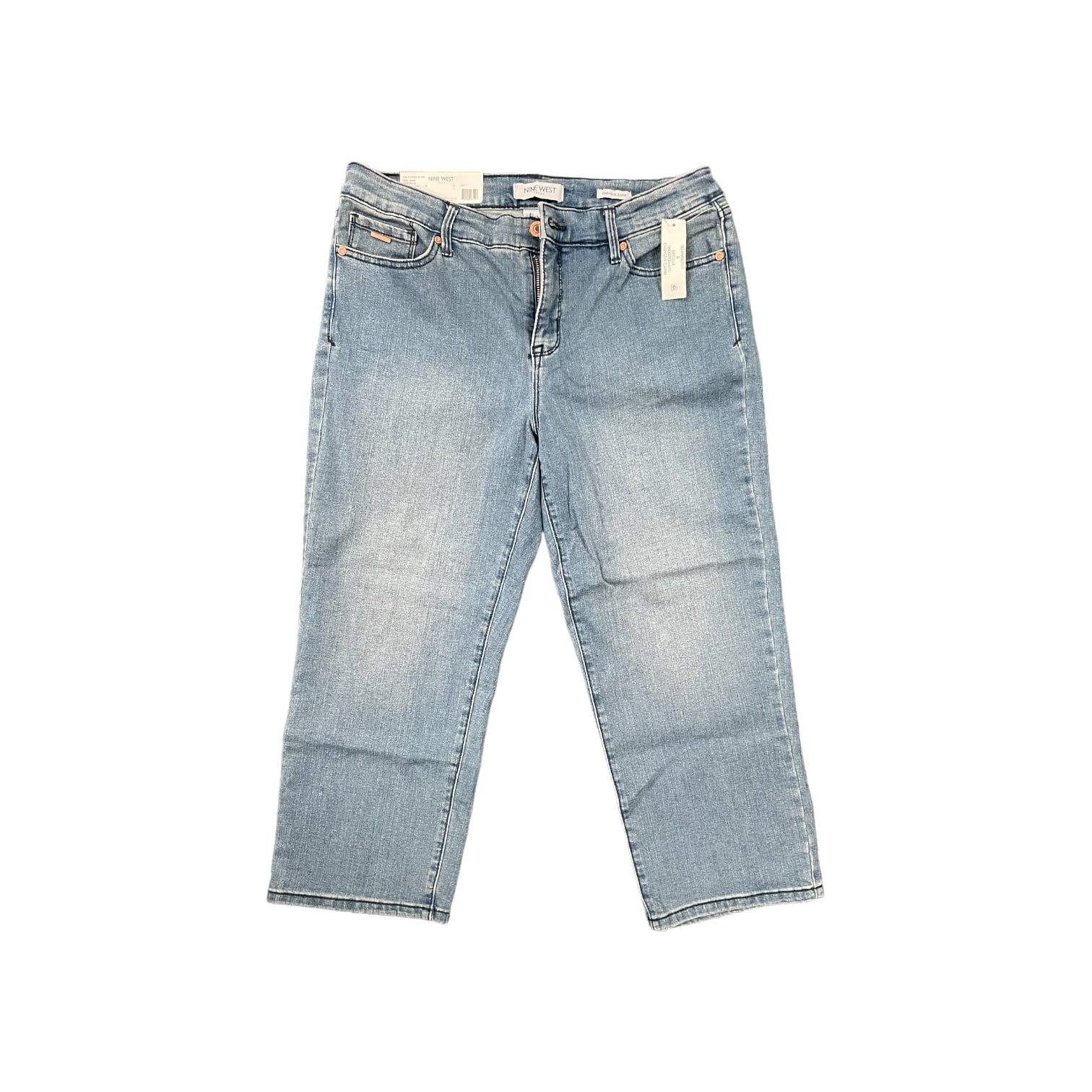 Nine West Women's Stretch Denim Relaxed Leg Chrystie Capri Pants, 23 ...