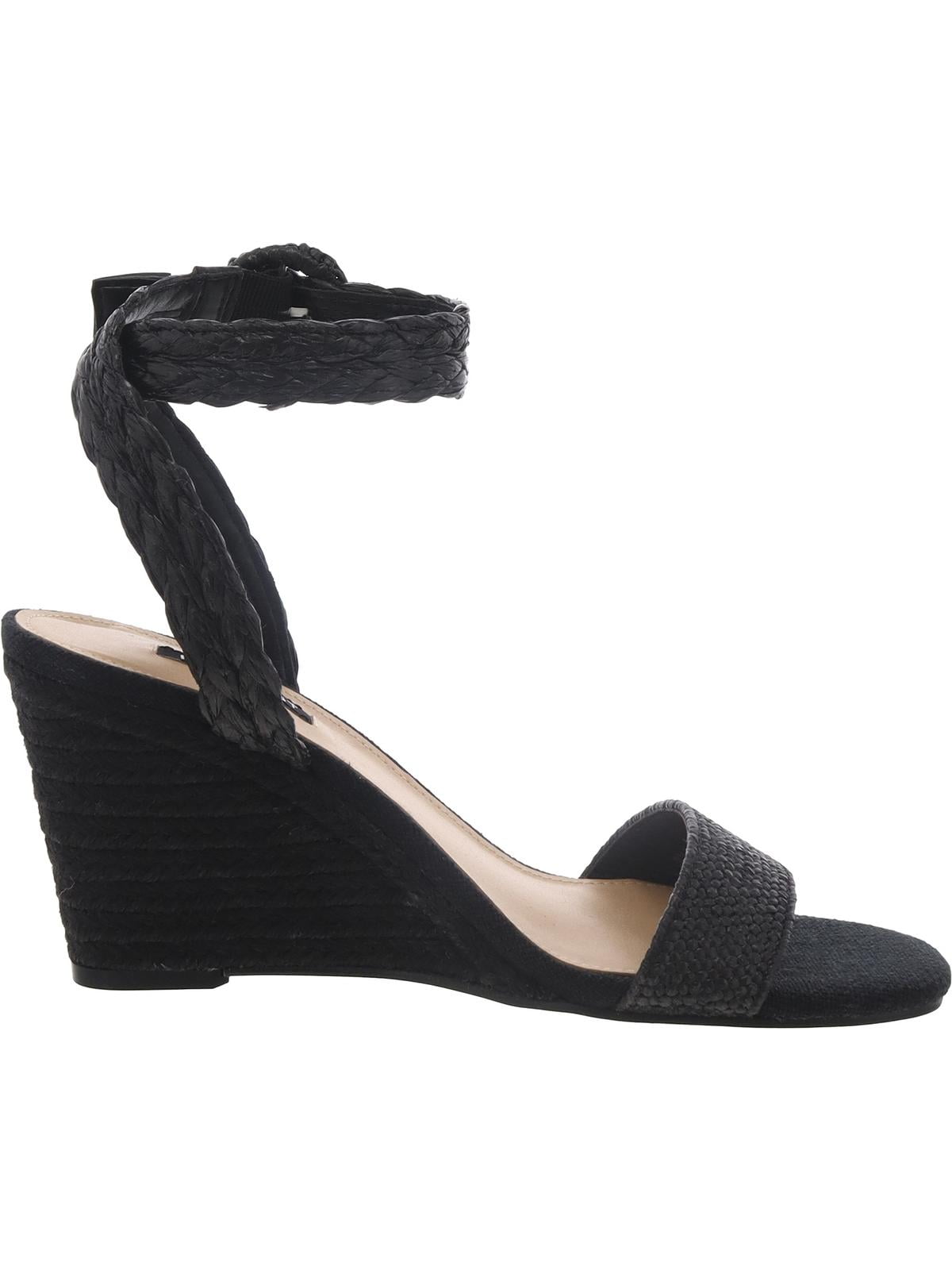 Nine West Womens NERISA3 Woven Square toe Wedge Sandals - Walmart.com