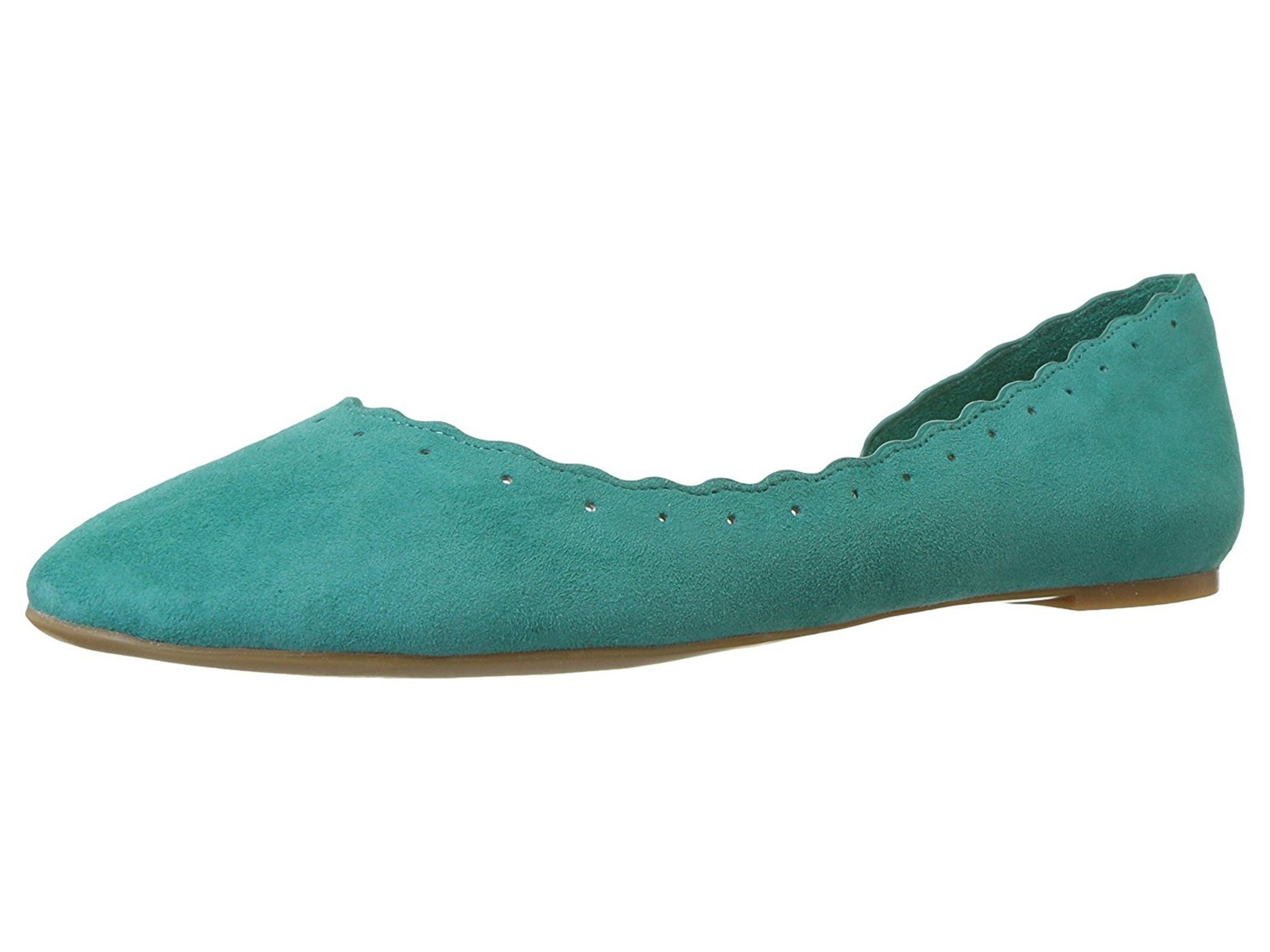 Nine West Womens mai Suede Closed Toe Ballet Flats, Dark Turquoise ...