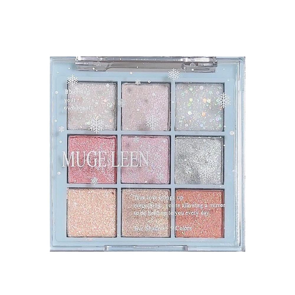 Nine-color snowflake eyeshadow (A) $MUGE LEEN Nine-color snowflake ...