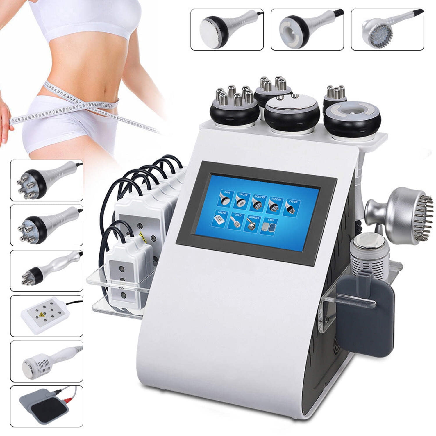 Nine-in-one 40K Ultrasonic Vacuum Negative-pressure Cosmetic Instrument ...