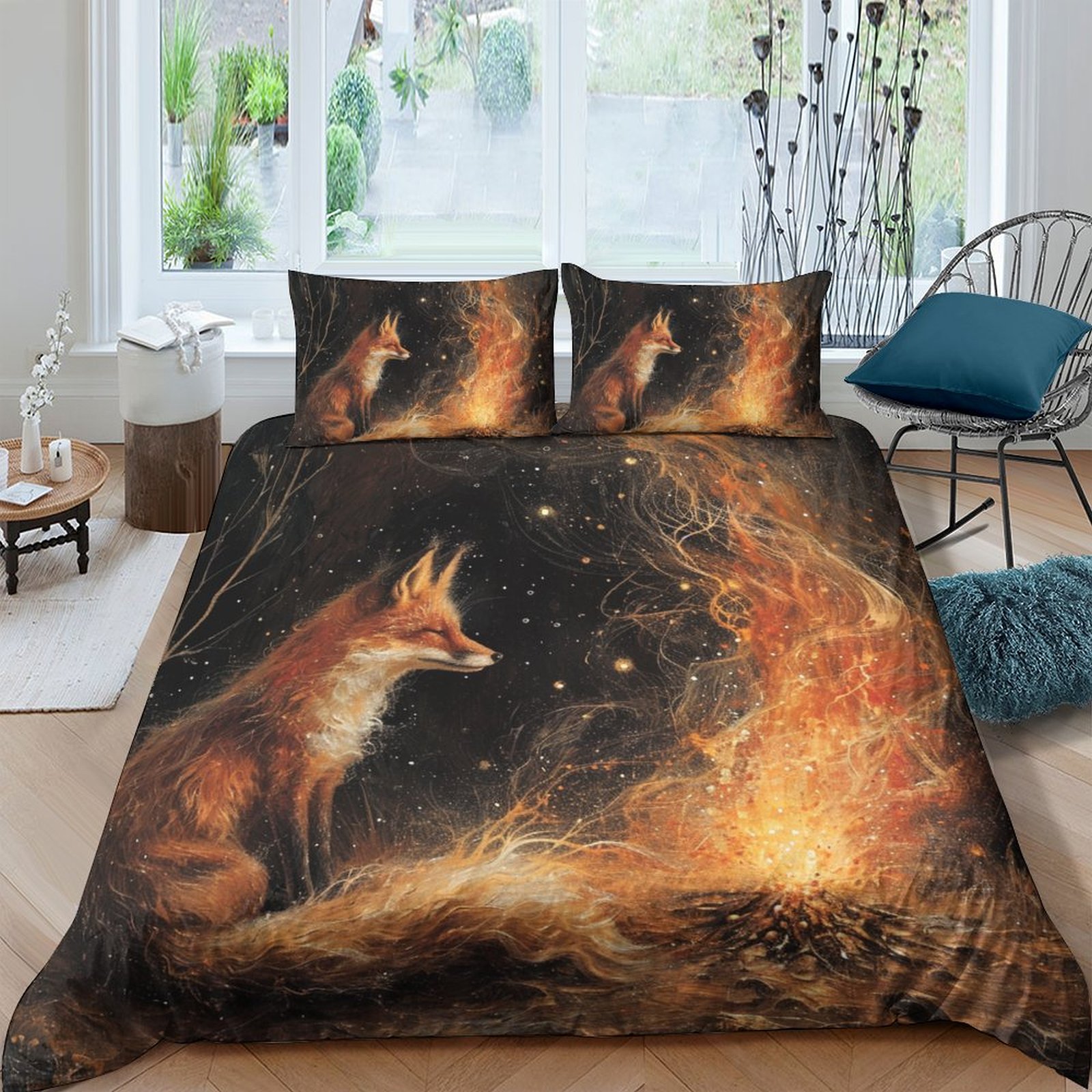 Nine-tailed Fox 3D Printed Quilt Cover Bedding Set Comforter Covers ...
