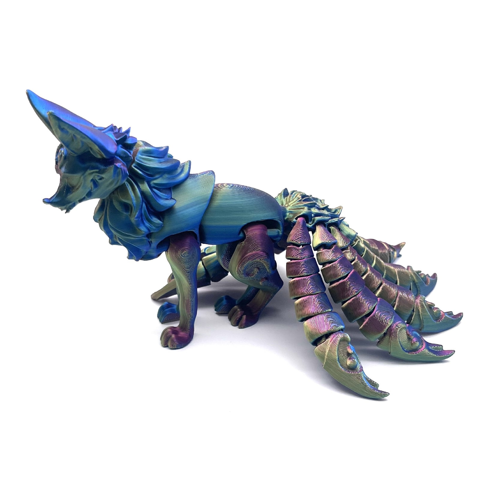 Nine-tailed Fox Action Figure Multi-jointed Movable 3D Printed Fox ...