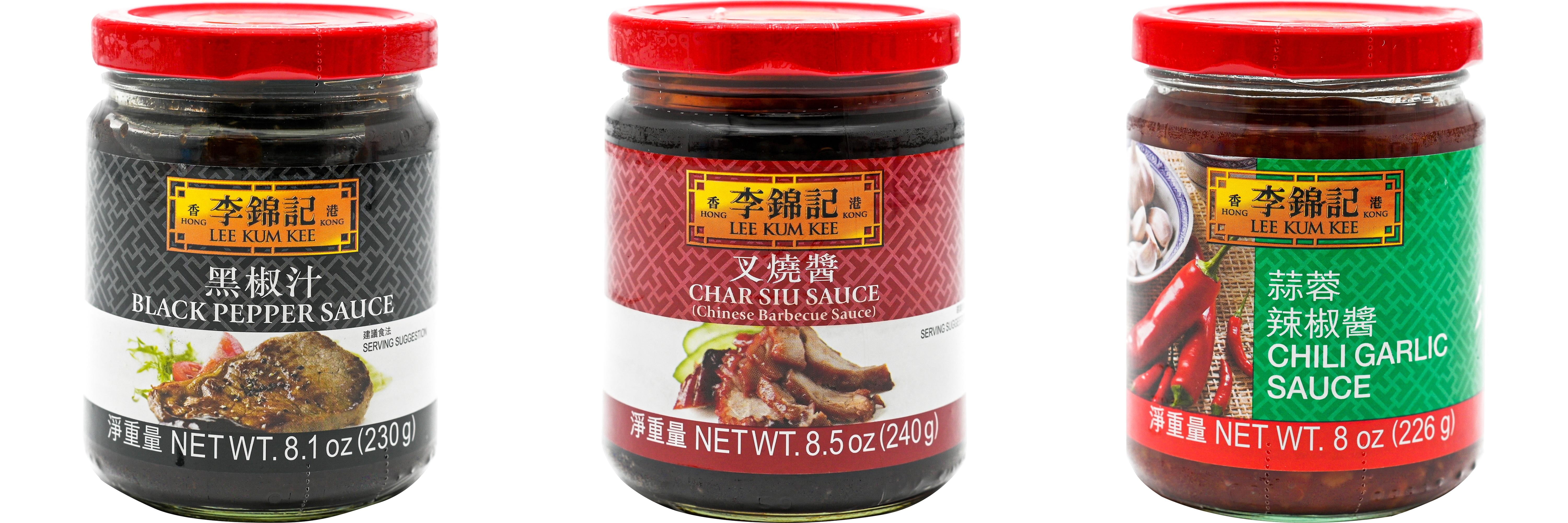 NineChef Brand Spoon Plus 3 Pack Lee Kum Kee Cooking Sauce, 3 Flavors ...