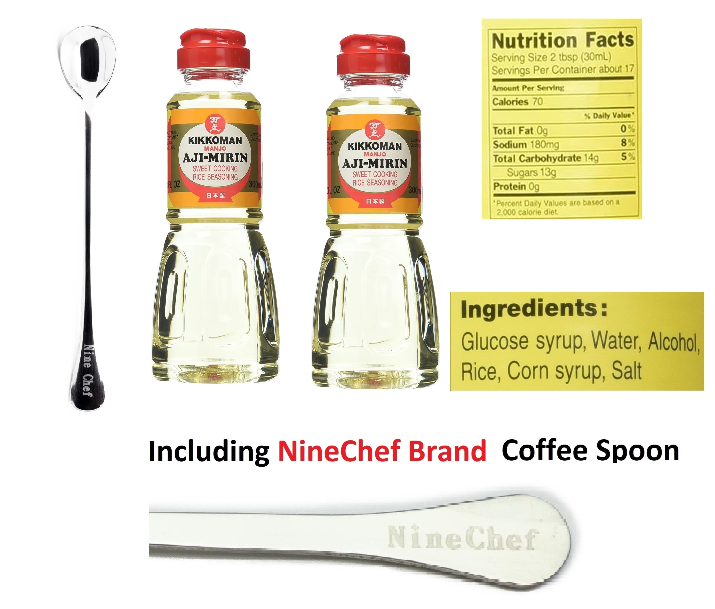NineChef Brand Spoon Plus Aji-Mirin Japanese sweet cooking rice wine ...