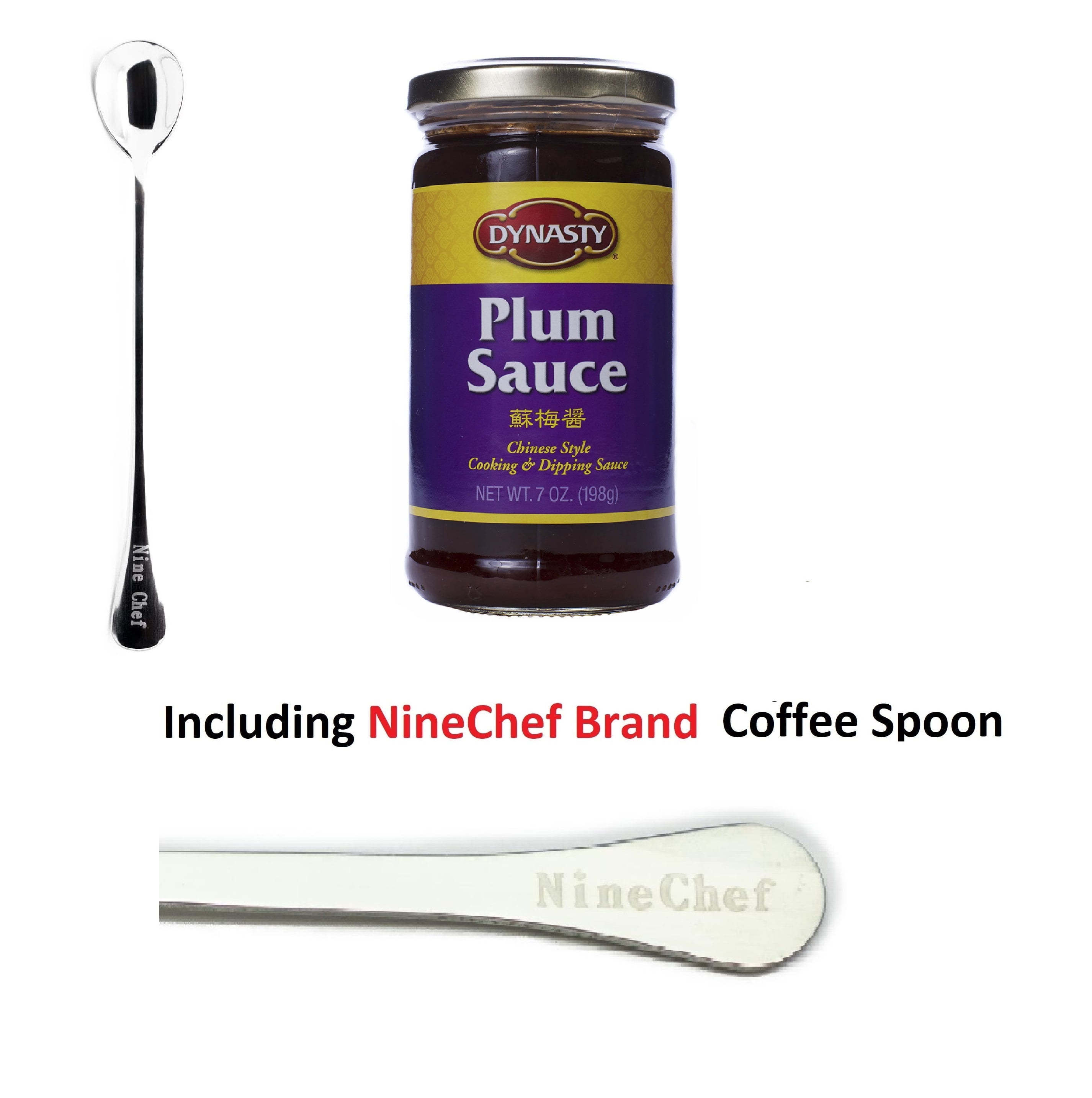 NineChef Spoon Plus Dynasty Plum Sauce Bundle, Spoon and Sauce Included ...