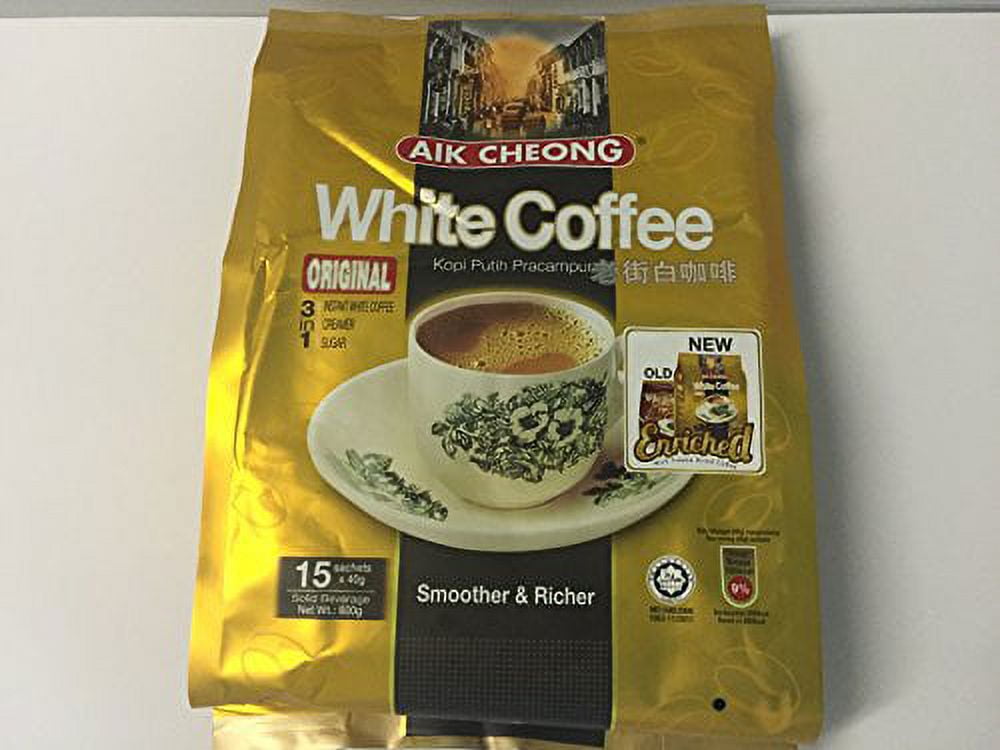 NineChef Bundle Aik Cheong Malaysia Instant 3 in 1 White Coffee Tarik Original 600g. (40g.x15 ...