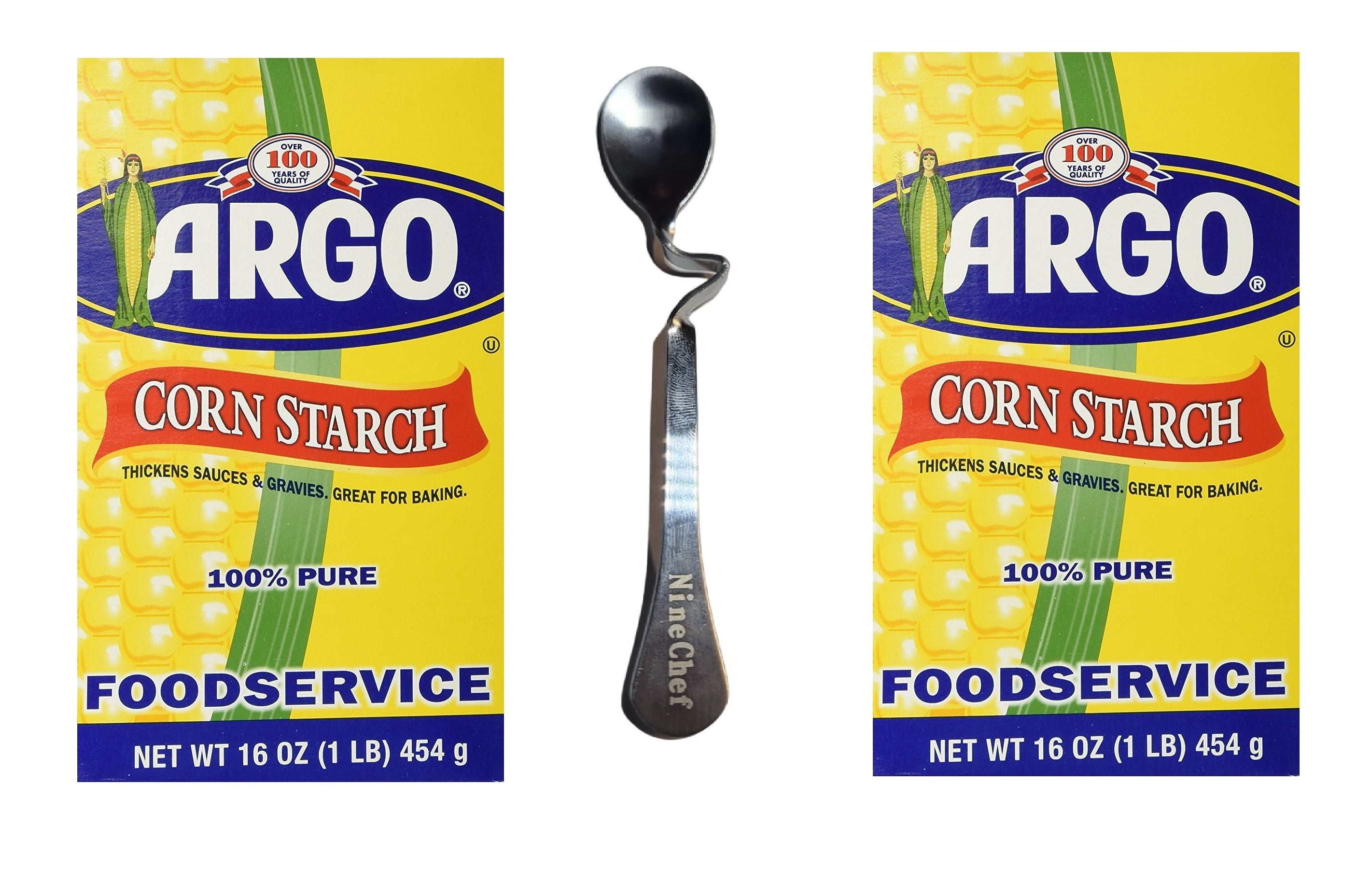 NineChef Bundle Argo Corn Starch 16 oz. Box (pack of 2) Plus NineChef ...