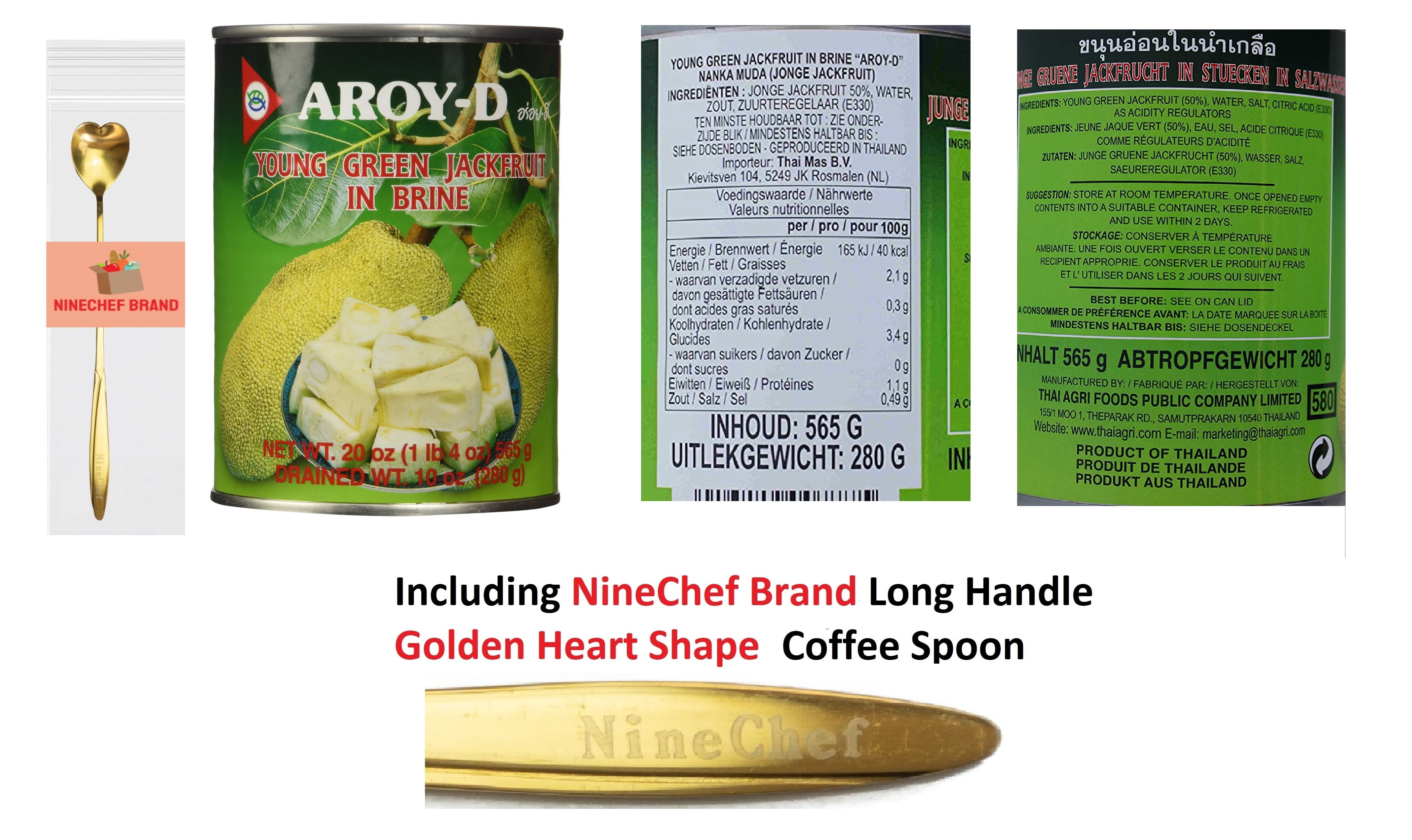 NineChef Bundle - Aroy-D Aroyd Young Green Jackfruit in Brine 20 Ounce ...