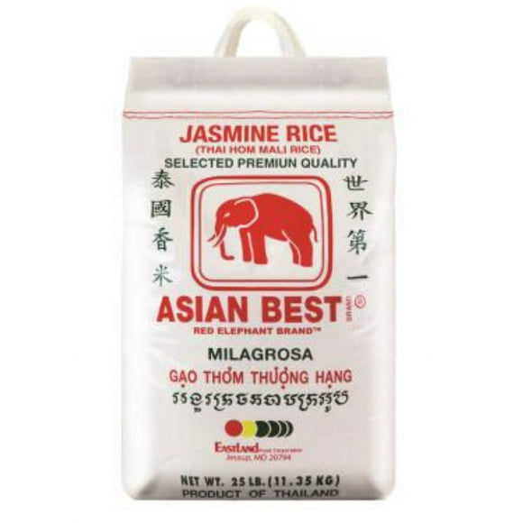 Jasmine Rice 25Lb Bag Fresh Fragrant Long Grain Food Products