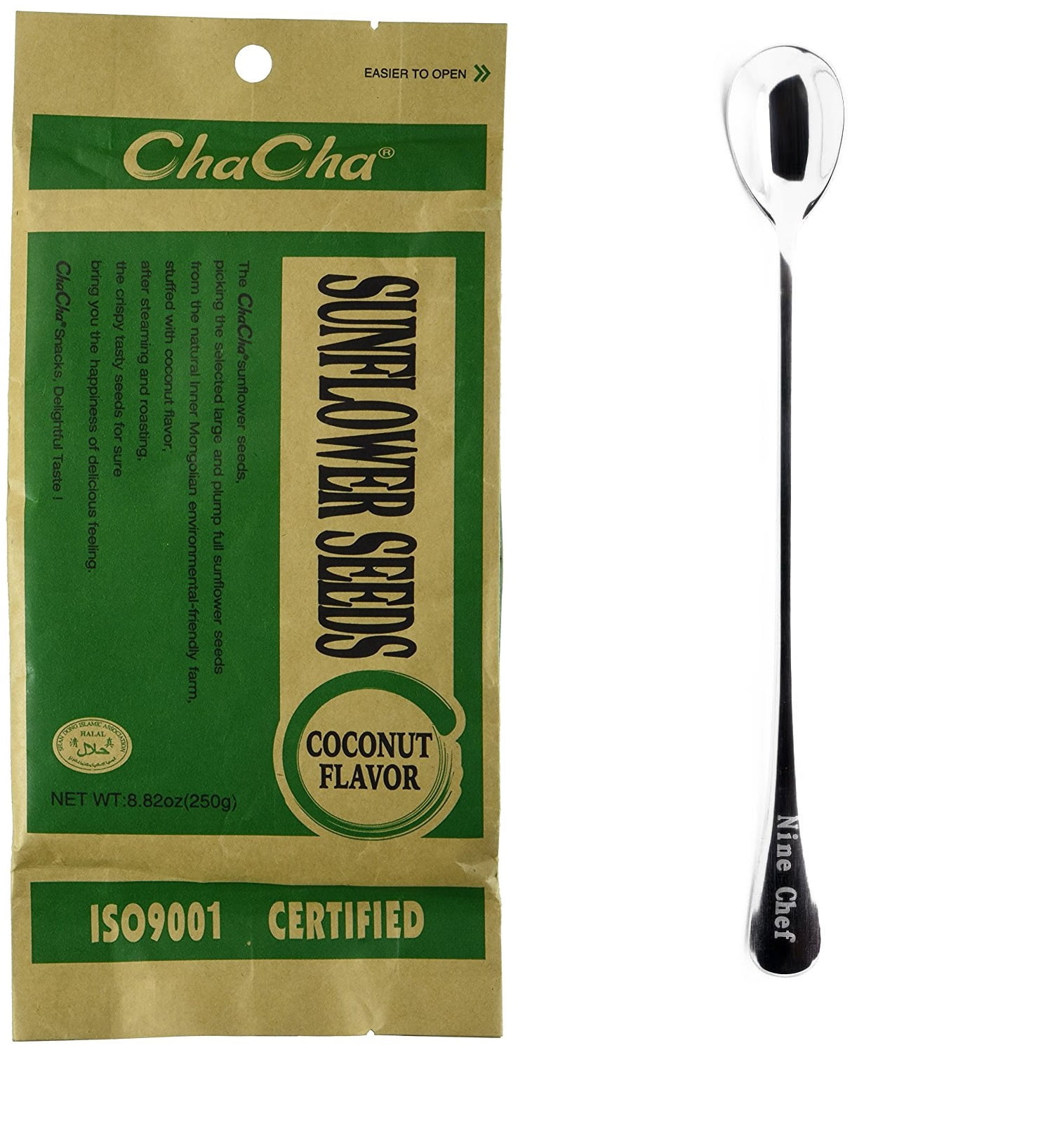 NineChef Bundle - ChaCha Sunflower Roasted & Salted Seeds Coconut ...