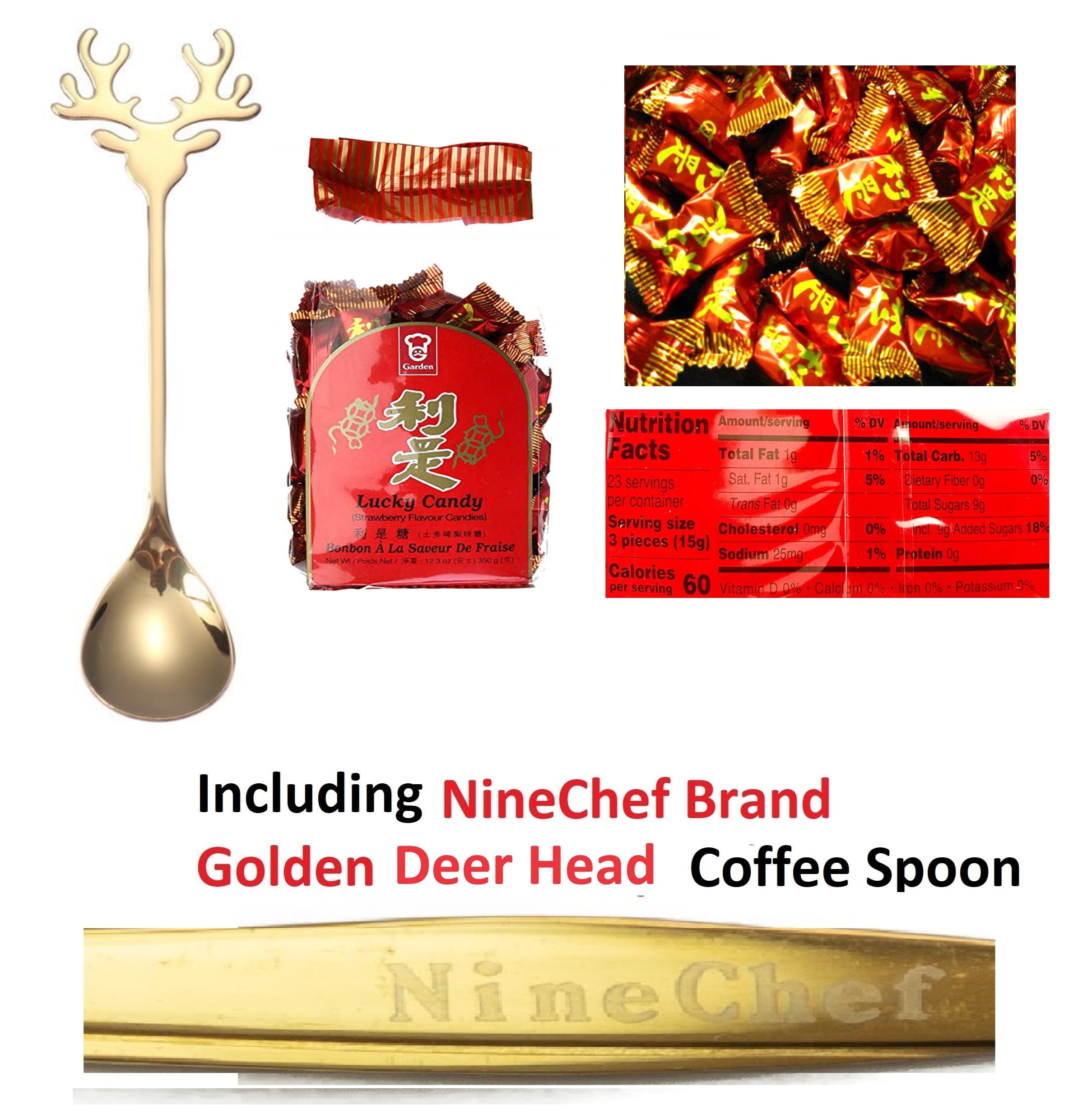 NineChef Bundle - Garden Chinese Good Lucky Candy + 1 NineChef Brand ...