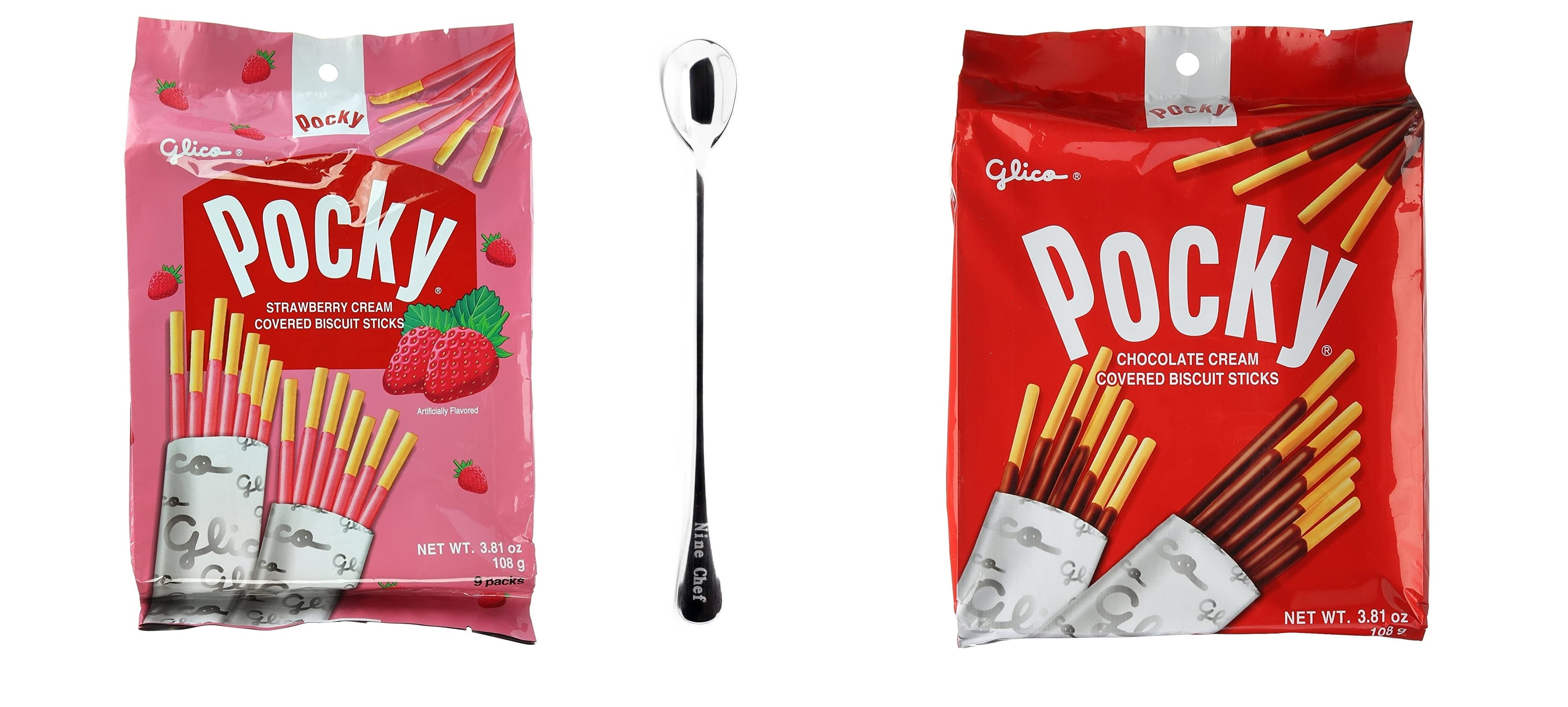 NineChef Bundle - Glico Pocky Family Fun Pack 3.81 oz & 3.81 oz 9 packs ...
