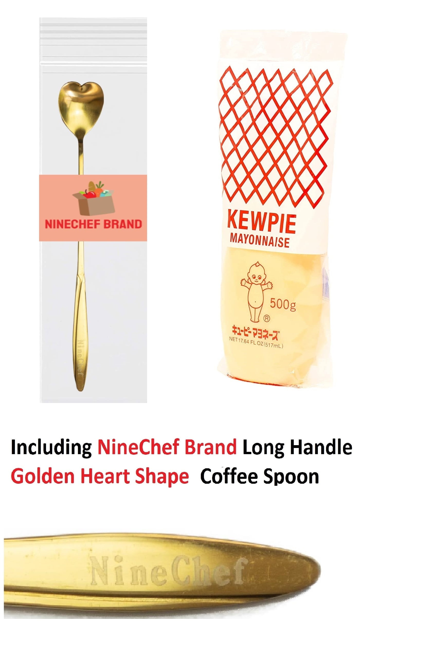 NineChef Bundle - Japanese Mayo Kewpie - 17.64 oz. (Pack of 1) with ...