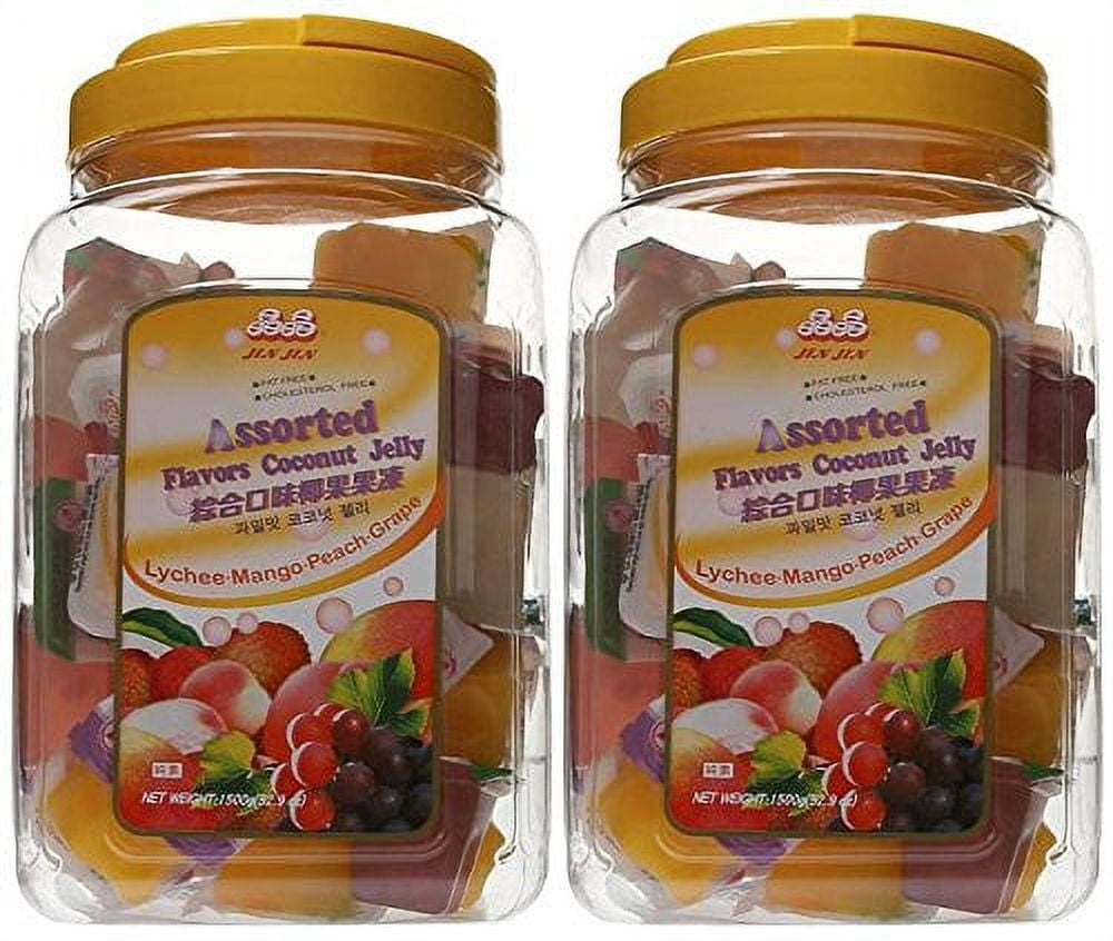 NineChef Bundle - Jin Jin Assorted Fruit Lychee Mango Peach Grape Jelly ...