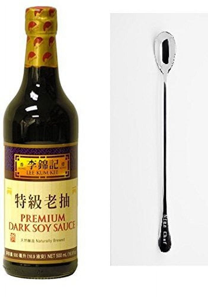 NineChef Bundle - Lee Kum Kee Premium Dark Soy Sauce - 16.9 fl. oz (1 Bottle) + 1 NineChef Brand ...