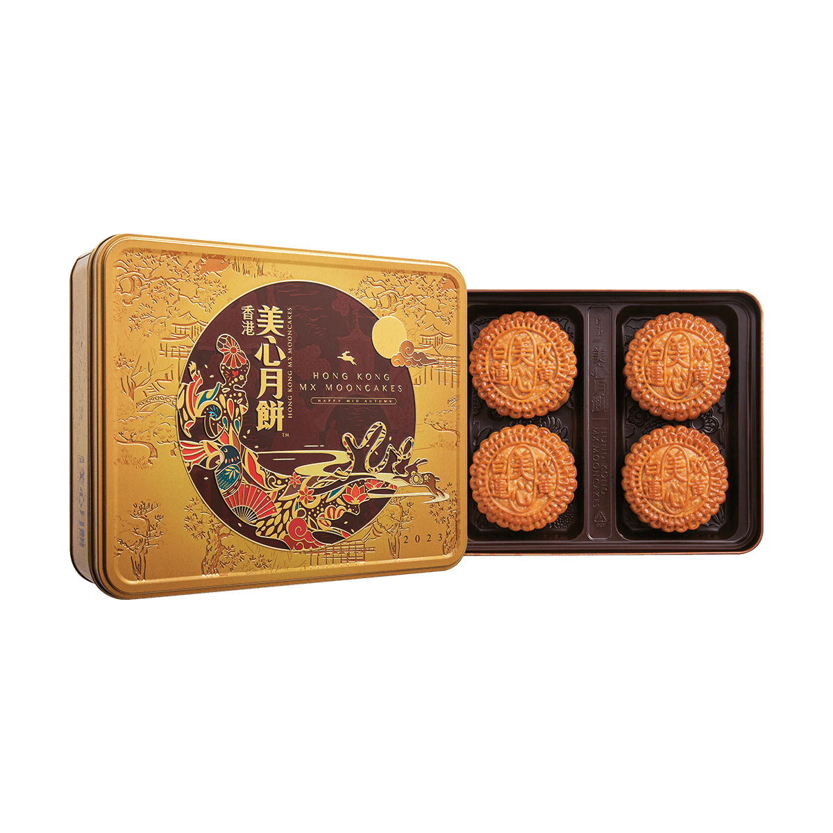 NineChef Bundle - MeiXin Mooncake white Lotus seed paste with 2 egg ...