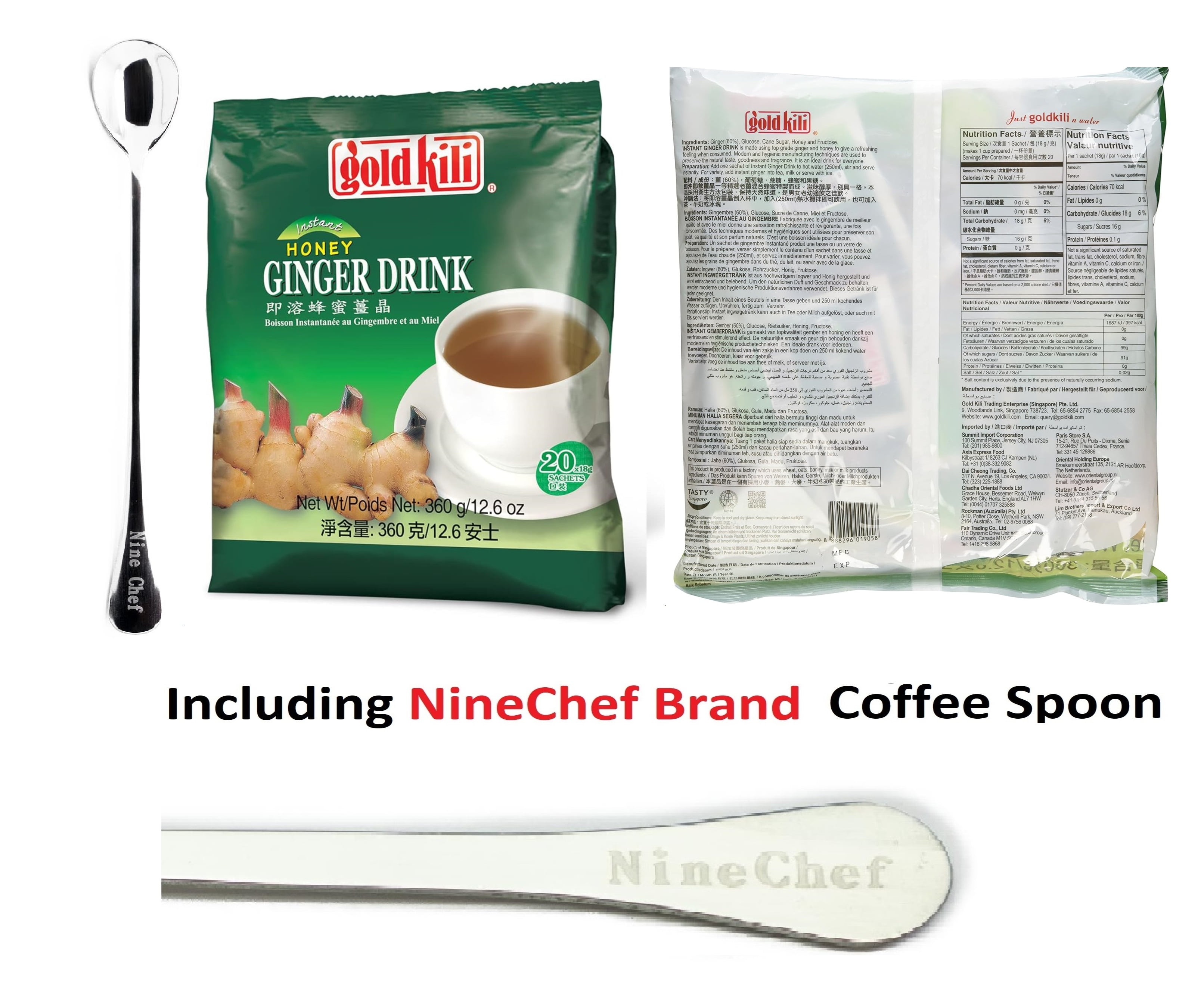 NineChef Bundle - NineChef Spoon Plus Gold Kili All Natural Instant ...