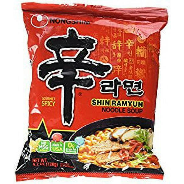 NineChef Bundle - Nongshim Shin Ramyun Hot Spicy Noodle Soup (Nong Shim ...