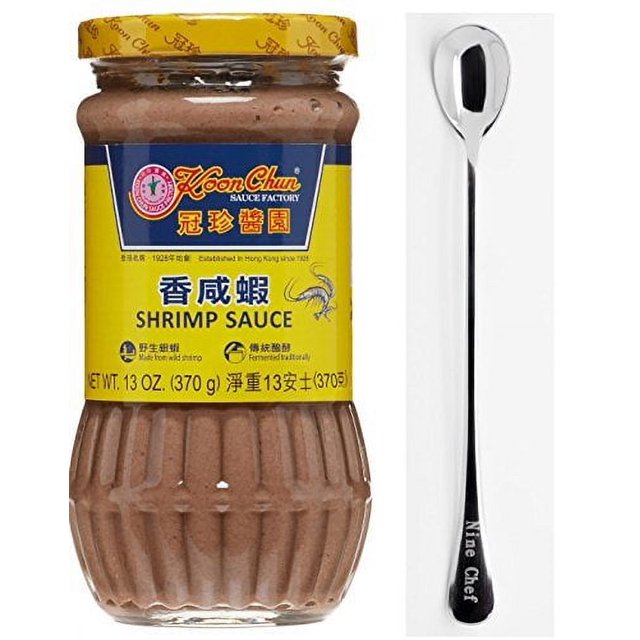 NineChef Bundle - koon chun (Guan Zhen) Seasoning (Shrimp Sauce Pack 2) + 1 NineChef ChopStick ...