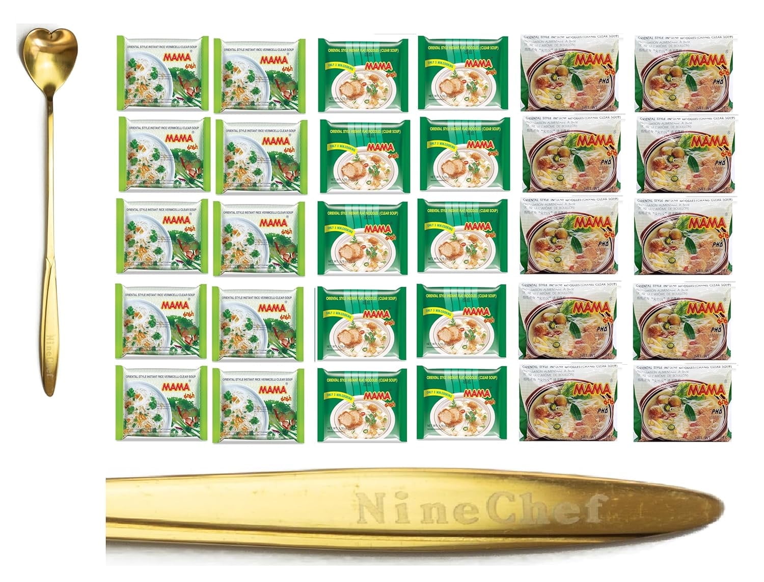 NineChef Mama Bundle - NineChef Spoon Plus Mama Instant Noodle Mix ...