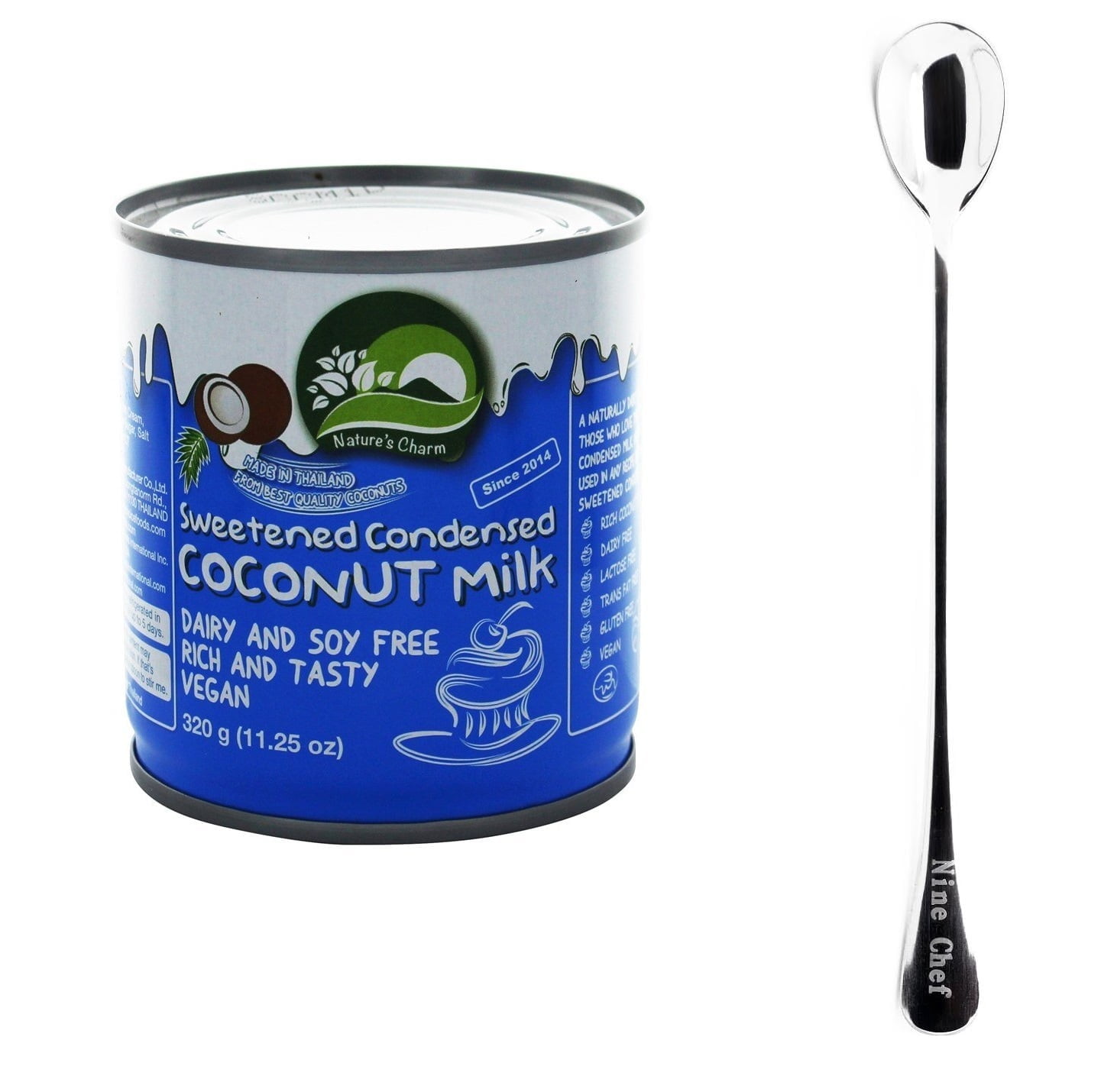 NineChef Set - Nature's Charm Coconut Milk Sweetened Condensed (Pack of ...
