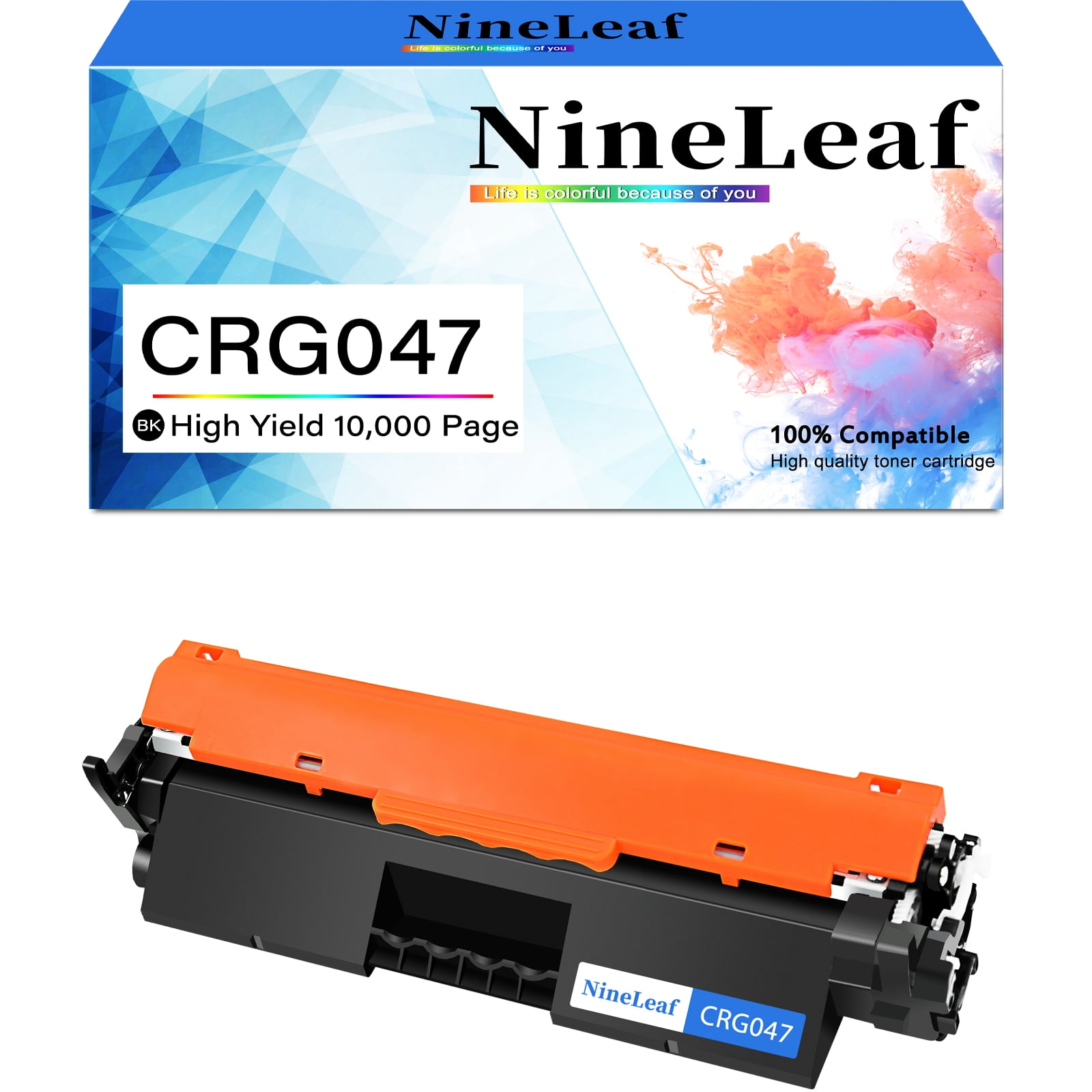 NineLeaf 047 Compatible Toner Cartridge Replacement for Canon 047 Black ...