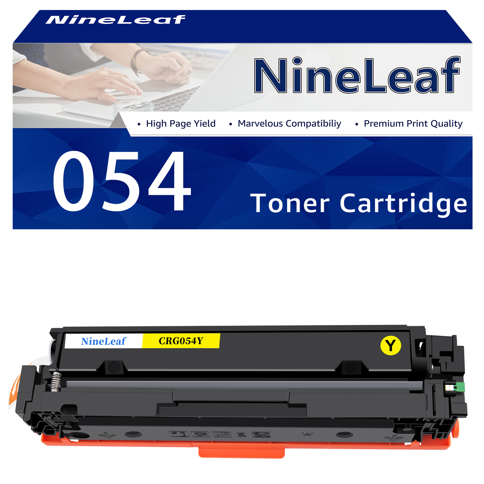 NineLeaf 054 CRG054 Compatible Toner Cartridge Replacement for Canon ...