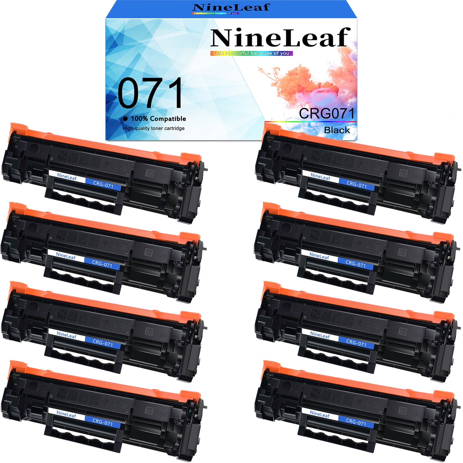 NineLeaf 071 Compatible Toner Cartridge Replacement for Canon 071 Black ...