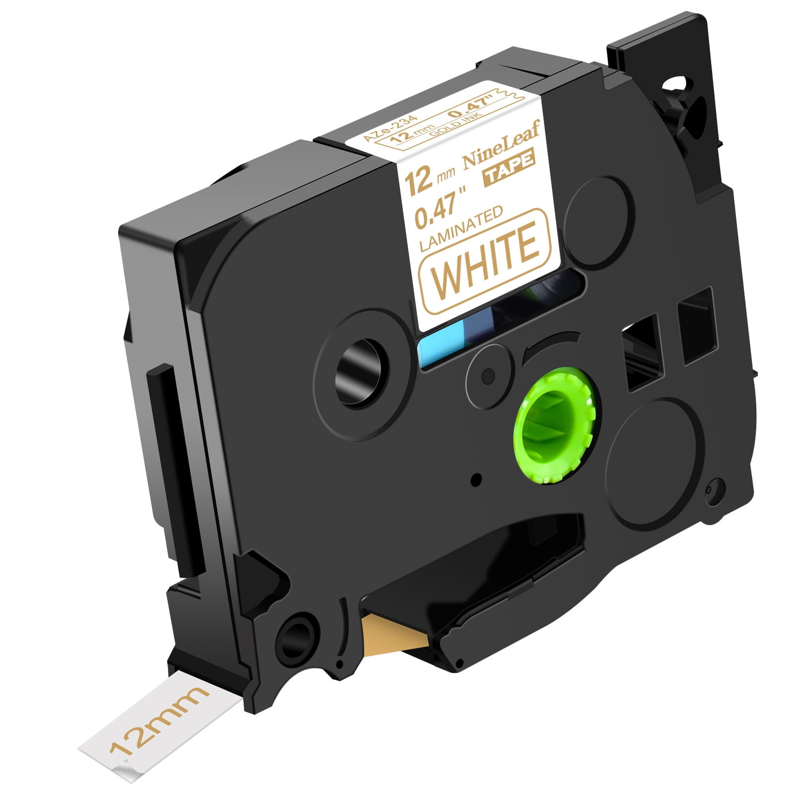 NineLeaf 1 Pack Compatible for Brother P-Touch TZe TZ Label Maker Tape ...