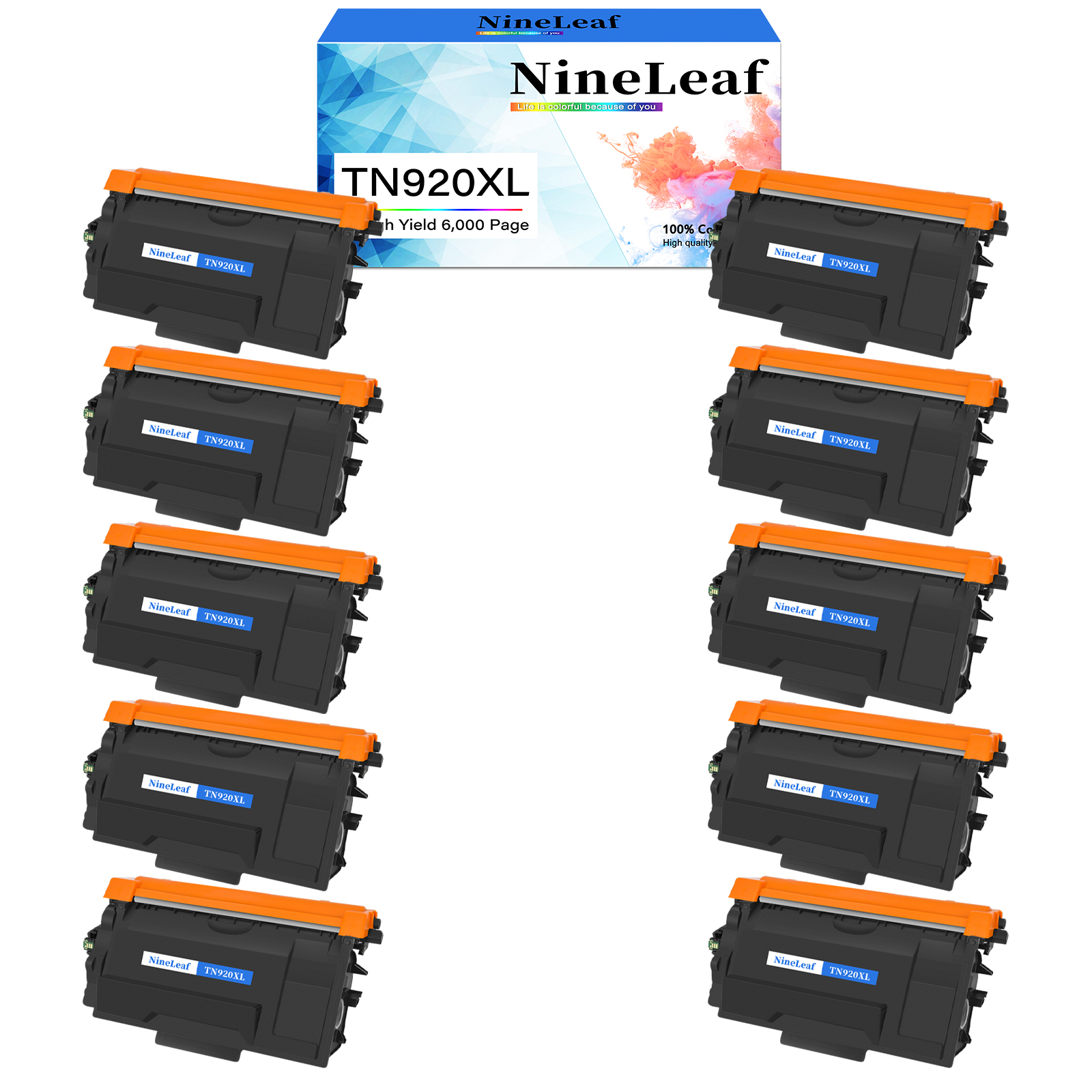 NineLeaf 10-Pack TN920XL Compatible Toner Cartridge Replacement for ...
