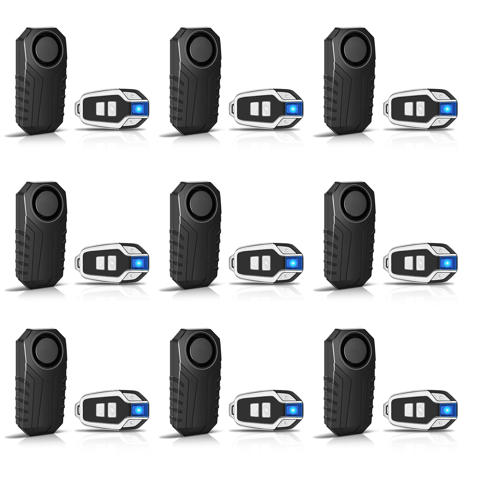 NineLeaf 113db Bike Alarm, Bike Alarm with Remote, Moped Alarm,Bicycle ...