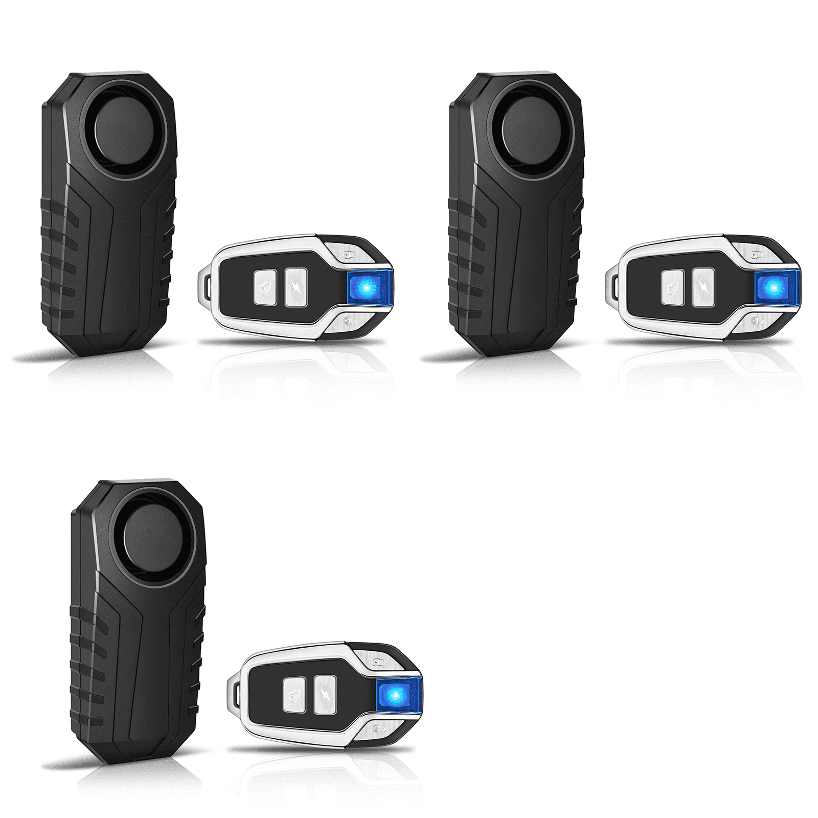 NineLeaf 113db Bike Alarm, Bike Alarm with Remote, Moped Alarm,Bicycle ...