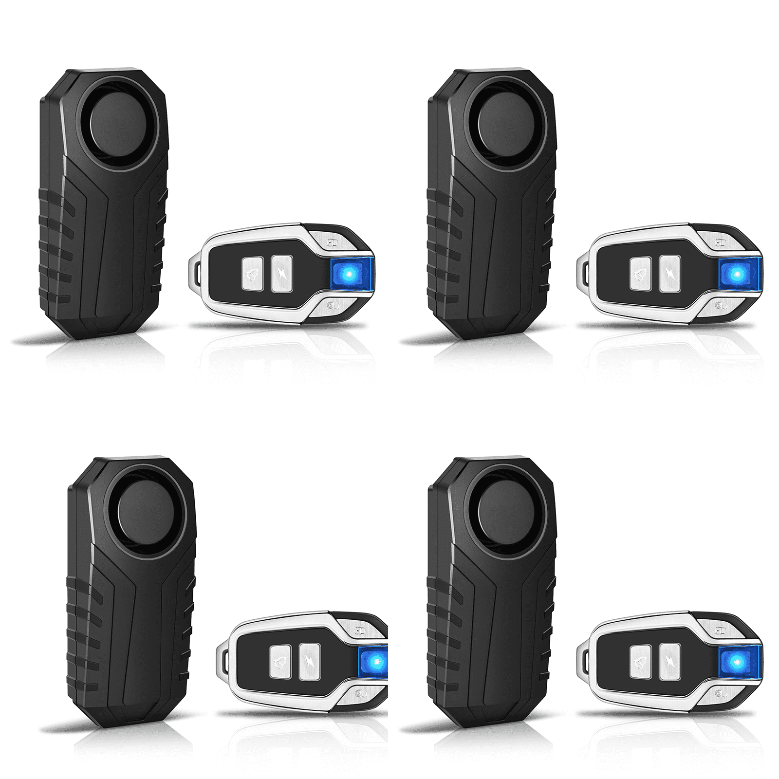 NineLeaf 113db Bike Alarm, Bike Alarm with Remote, Moped Alarm,Bicycle ...