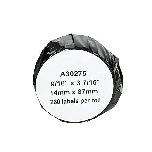 NineLeaf 2 Roll (5200 Labels) Compatible for Dymo 30275 (9/16'' x 3-7/ ...