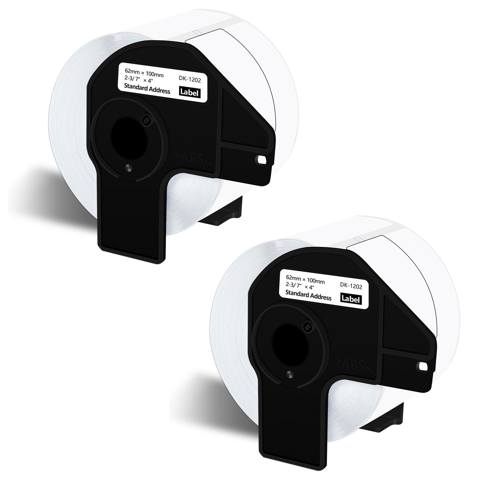 NineLeaf 2 Rolls Compatible for Brother DK-1202 2.4 in x 3.9 in Die-Cut ...