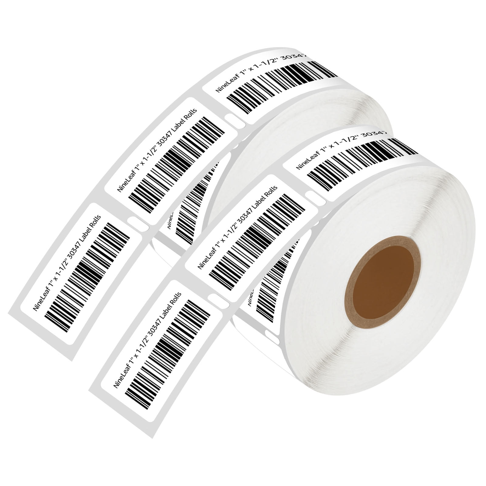 NineLeaf 2 Rolls Compatible for DYMO 30347 1 in x 1-1/2 in Book Spine ...